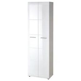 Germania Tchibo - Garderobenschrank &raquo;Adana&laquo; - 59x37x197cm - wei&szlig; - Holz / Kunststoff