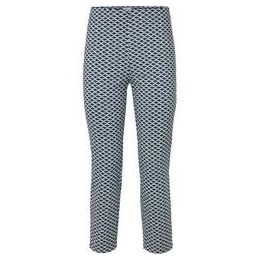 Tchibo - Bedruckte 7/8-Stretchhose - Damen - Gr. 36 - dunkelblau/print