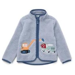 Tchibo - Kinder-Teddyjacke - Jungen - Gr. 98/104 - hellblau/print