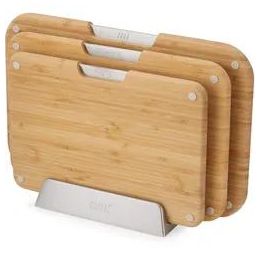 3 Joseph Joseph Boards Bamboo Schneidebretter - naturfarben