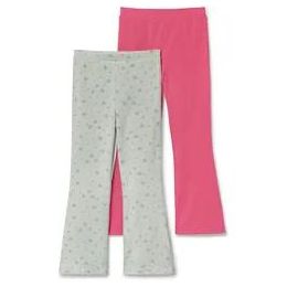 Tchibo - 2 Kinder-Flared-Leggings - M&auml;dchen - Gr. 122/128 - grau