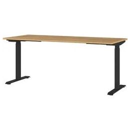 Germania Tchibo - Elektrisch h&ouml;henverstellbarer Schreibtisch - 180x80x120cm - schwarz - Holz / Metall