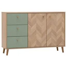 Schildmeyer Tchibo - Sideboard &raquo;Visby&laquo; - 109x33x73,9cm - braun - Holz / Eichenholz / Metall