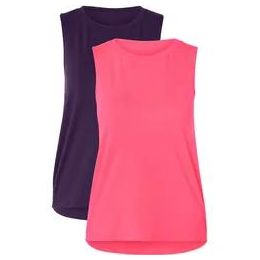 Tchibo - 2 Sport-Tops - Damen - Gr. S - pink