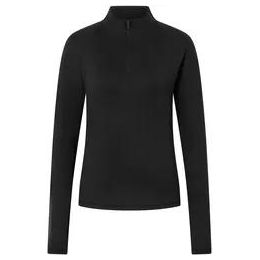 Tchibo - Sportshirt mit Half-Zip - Damen - Gr. M - schwarz
