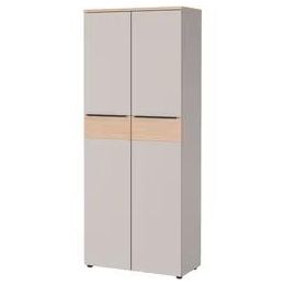Germania Tchibo - Aktenschrank &raquo;Oviedo&laquo; - 80x40x197cm - braun - Holz / Metall / Kunststoff