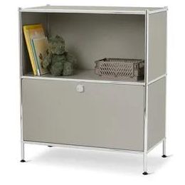 Tchibo - Sideboard Metall &raquo;Cn3 Kids&laquo; mit Schublade - 77x40x88,9cm - hellgrau - Stahl / Kunststoff / Kunststoff