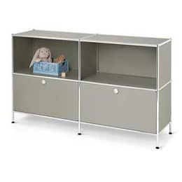 Tchibo - Sideboard Metall &raquo;Cn3 Kids&laquo; mit 2 Schubladen - 152x40x89,5cm - hellgrau - Stahl / Kunststoff / Kunststoff