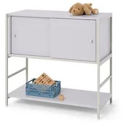 Tchibo - Kindersideboard &raquo;Grade&laquo; mit Schiebet&uuml;ren - 80,3x40x76,8cm - silber - Holz / Stahl