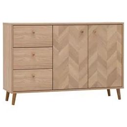 Schildmeyer Tchibo - Sideboard &raquo;Visby&laquo; - 109x33x73,9cm - braun - Holz / Eichenholz / Metall
