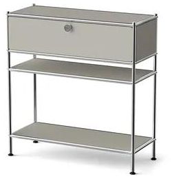 Tchibo - Metall-Konsole &raquo;Cn3 Slim Line&laquo; mit Schublade - 77x30,5x82cm - hellgrau - Stahl / Aluminium / Kunststoff
