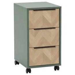 Schildmeyer Tchibo - Rollcontainer &raquo;Piazza&laquo; - 32,6x39,1x59,7cm - schwarz - Holz / Metall / Kunststoff