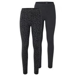 Tchibo - 2 Leggings - Damen - Gr. L - schwarz