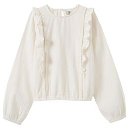 Yigga M&auml;dchen Musselin-Bluse mit R&uuml;schen