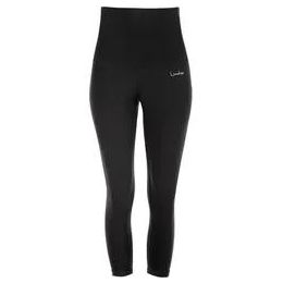 Leggings WINSHAPE "Functional Power Shape 7/8-Tights HWL302", Damen, Gr. XL, Normalgr&ouml;&szlig;en, schwarz, 80% Polyester, 20% Elasthan, Hosen Leggings, High Waist mit Bauch-Weg-Effekt