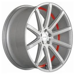 CORSPEED DEVILLE Silver-brushed-Surface/ undercut Color Trim rot 9.0Jx20 5x120 ET27