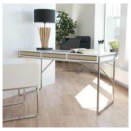 Schreibtisch HAMMEL FURNITURE "Mistral B&uuml;rotisch, Arbeitstisch, Tisch, Computertisch", beige, B:137,4cm H:75cm T:60cm, Tische, Schreibtisch, mit Gestell, B: 137,4 cm, Designm&ouml;bel
