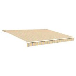 Gelenkarmmarkise Wismar Gr. 10, bunt (grau, blau, gelb), B:600cm, Polyacryl, Markisen, B: 600 cm, in versch. Ausf&auml;llen und Dessins