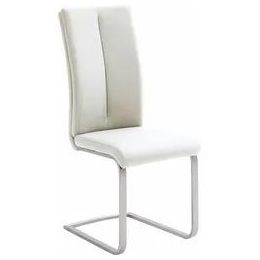 Freischwinger MCA furniture "Paulo 2", wei&szlig; (wei&szlig;, wei&szlig;), B:42cm H:104cm T:61cm, 100% Polyurethan, St&uuml;hle, Freischwinger, Stuhl belastbar bis 120 kg