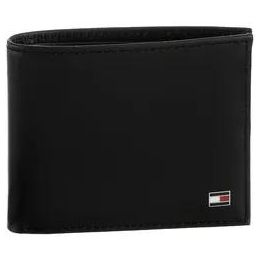 Geldb&ouml;rse Tommy Hilfiger "ETON MINI CC WALLET", Herren, schwarz, Leder, gepflegt, unifarben, Basic, Kleinlederwaren, in schlichter Optik