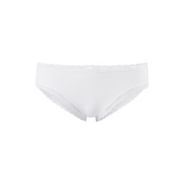 s.Oliver Brasilslip schneewei&szlig; Gr. 32/34 f&uuml;r Damen. Mit Spitze. Eng. Nachhaltig.