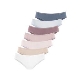 VIVANCE BY LASCANA Jazz-Pants Slips mehrfarbig Gr. 44/46 f&uuml;r Damen. Mit Spitze. K&ouml;rpernah. Nachhaltig.