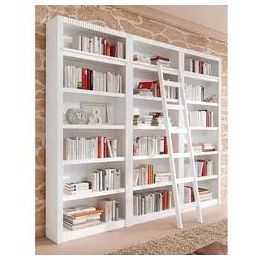 B&uuml;cherwand OTTO HOME "Bergen", wei&szlig;, B:244,5cm H:213cm T:27cm, Massivholz, Regale, aus sch&ouml;nem massivem Kiefernholz, 3 tlg.