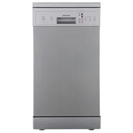 Hanseatic Standgeschirrsp&uuml;ler "HG4585E97636S", Energieeffizienz: E (A-G), silber (silberfarben), B:44,8cm H:84,5cm T:60cm, Geschirrsp&uuml;ler, inkl. 3 Jahre Herstellergarantie