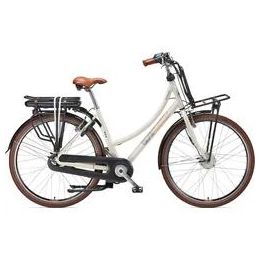 E-Bike Telefunken "Multitalent RT540" Gr. 50, wei&szlig; (creme, wei&szlig;), Elektrofahrr&auml;der, 50cm, 28 Zoll (71,12cm), Pedelec, Elektrofahrrad f&uuml;r Damen u. Herren