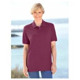 Poloshirt Fruit of the Loom "Poloshirt", Herren, Gr. 5, rot (weinrot), 100% Baumwolle, unifarben, Shirts