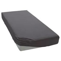 Bettlaken Estella "Feinjersey", grau (schiefer), L:200cm, Jersey, Obermaterial: 100% Baumwolle, Bettlaken, Bettlaken, Rundumgummi
