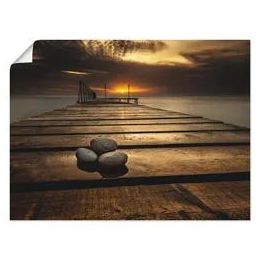 Wandbild Artland "Sonnenaufgang am Schwarzen Meer", braun (farbe bild(er): braun), B:60cm H:45cm, Bilder, als Leinwandbild, Poster in verschied. Gr&ouml;&szlig;en