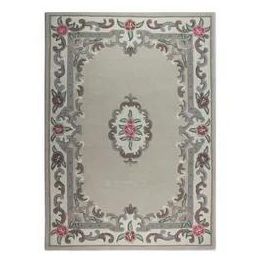 Wollteppich FLAIR RUGS "Aubusson", beige (natur), B:75cm H:10mm L:150cm, Wolle, Teppiche, Wolle, Teppich, Wohnzimmer, Schlafzimmer, Esszimmer