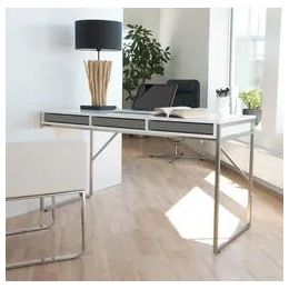 Schreibtisch HAMMEL FURNITURE "Mistral B&uuml;rotisch, Arbeitstisch, Tisch, Computertisch", grau (graphit), B:137,4cm H:75cm T:60cm, Tische, Schreibtisch, mit Gestell, B: 137,4 cm, Designm&ouml;bel