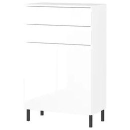 Kommode Germania "Scantic", wei&szlig;, B:60cm H:97cm T:34cm, Holzwerkstoff, MDF, Sideboards, Kommode, mit griffloser Optik