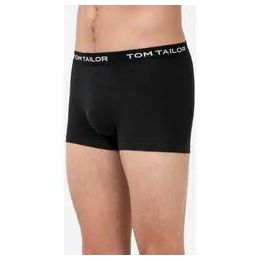 Panty Tom Tailor, Herren, Gr. 5, 3 Stk., schwarz (3x schwarz), 95% Baumwolle, 5% Elasthan, Unterhosen Panty