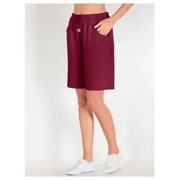 Bermudas, Damen, Gr. 38, Normalgr&ouml;&szlig;en, rot (bordeaux), 95% Baumwolle, 5% Elasthan, unifarben, kurz, Hosen Bermudas