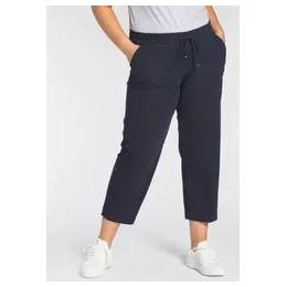 Schlupfhose KjBRAND "7/8 Babsie Jogg Sensitiv", Damen, Gr. 54, N-Gr, blau (dunkelblau), Web, Obermaterial: 75% Polyamid, 25% Elasthan, unifarben, 7/8-L&auml;nge, Hosen Schlupfhose, Sommerhose mit Schlupfbund