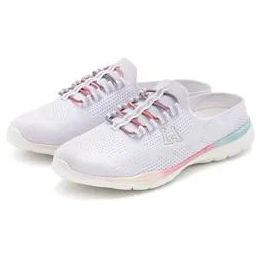 Sneaker Lascana ACTIVE "Slip-On-Sneaker", Damen, Gr. 39, bunt (wei&szlig;, multi), Obermaterial: 100% Textilmaterial. Decksohle: 100% Textilmaterial. Futter: 100% Textilmaterial. Laufsohle: 100% Synthetik, unifarben, Basic, Schuhe Sneaker, zum Reinschl&uuml;pfen, ultraleicht, Sabot, Clog, Freizeitschuh VEGAN