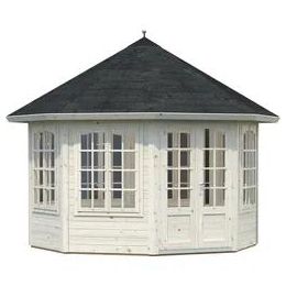 Gartenhaus Palmako "Pavillon Veronica", beige (naturbelassen), Fu&szlig;boden im Gartenhaus, ohne Dacheindeckung, Massivholz, Gartenh&auml;user, Gartenhaus, naturbelassen