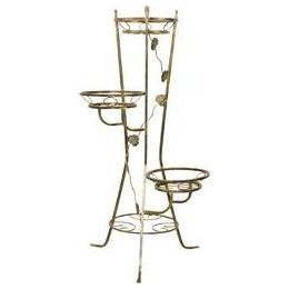 Blumentisch, gold (goldfarben, goldfarben), B:65cm H:117cm T:65cm, HOFMANN LIVING AND MORE, Tische, Blumentisch