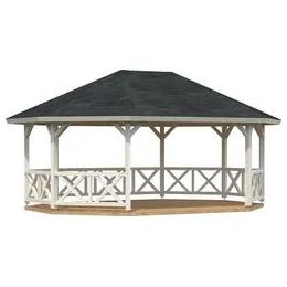 Holzpavillon Palmako "Betty", transparent, B/H/T: 615cm x 362cm x 551cm, Pavillons, BxT: 615x551 cm, transparent