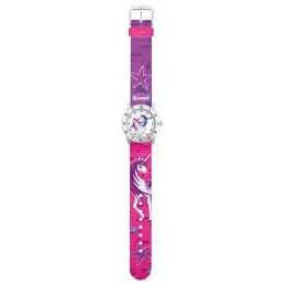 Quarzuhr Scout "Achtion Girls, 280378008", bunt, Armbanduhren, Kinder, Quarzuhr, Armbanduhr, Kinderuhr, Geschenkidee, Schulanfang, M&auml;dchen, Einhorn