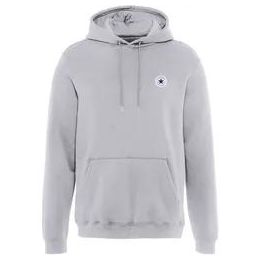 Kapuzensweatshirt Converse "Converse GO-TO CHUCK TAYLOR PATCH HOODIE", Herren, Gr. XS, grau (vintage grau), Sweatware, Obermaterial: 80% Baumwolle, 20% Polyester, Rippb&uuml;ndchen, Sweatshirts