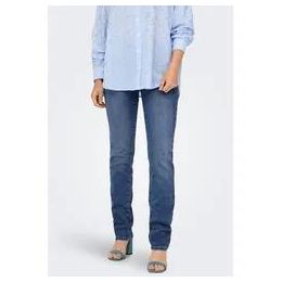 Slim-fit-Jeans Only "ONLSUI MID SLIM DNM DIA451 NOOS", Damen, Gr. XS (34), L&auml;nge 30, blau (medium blau denim), Denim/Jeans, Obermaterial: 98% Baumwolle, 2% Elasthan, unifarben, slim fit, Jeans Slim-fit-Jeans