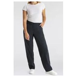Stretch-Hose KjBRAND "Babsie", Damen, Gr. 44, N-Gr, blau (marine gestreift), Web, Obermaterial: 47% Baumwolle, 45% Polyester, 6% Viskose, 2% Elasthan, gestreift, regular fit lang, Hosen, mit Taschen