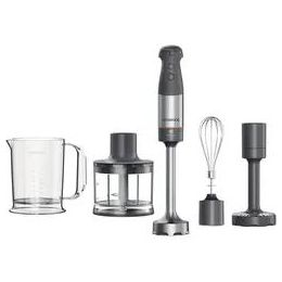 Kenwood Stabmixer "HBM60.307GY Triblade XL+", grau (edelstahlfarben, grau), B:53cm H:32cm T:12cm, Mixer, inkl. Zerkleinerer, Kartoffelstampfer, Messbecher und Schneebesen