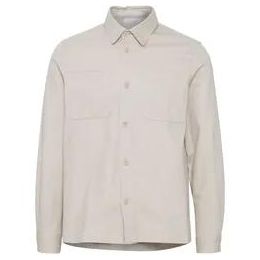 Langarmhemd Casual Friday "Langarmhemd CFAnton", Herren, Gr. XXL, N-Gr, beige (chateau gray), Obermaterial: 100% Baumwolle CO., Hemden