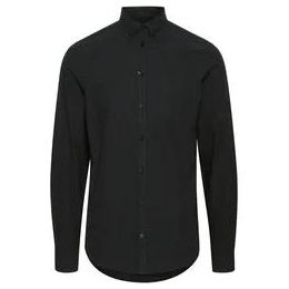 Langarmhemd Casual Friday "Langarmhemd CFAnton", Herren, Gr. XXL, N-Gr, grau (raven), Obermaterial: 100% Baumwolle CO., Hemden