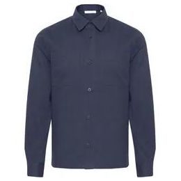 Langarmhemd Casual Friday "Langarmhemd CFAnton", Herren, Gr. XXL, N-Gr, schwarz (schwarz navy), Obermaterial: 100% Baumwolle CO., Hemden